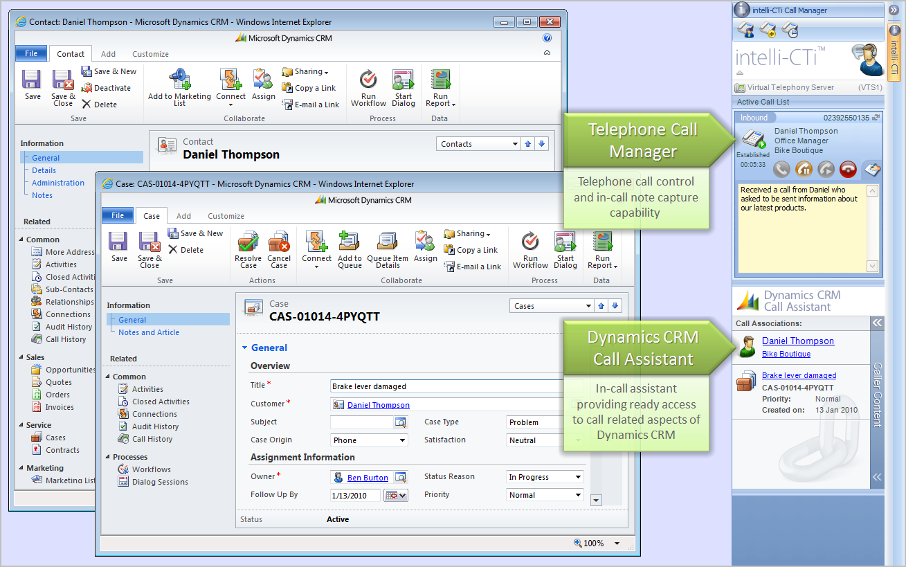 Cti For Microsoft Dynamics Crm Dynamics Crm Cti Integration
